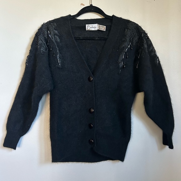 Carducci | Sweaters | Vintage 98s Angora Blend Sweater With Shoulder ...